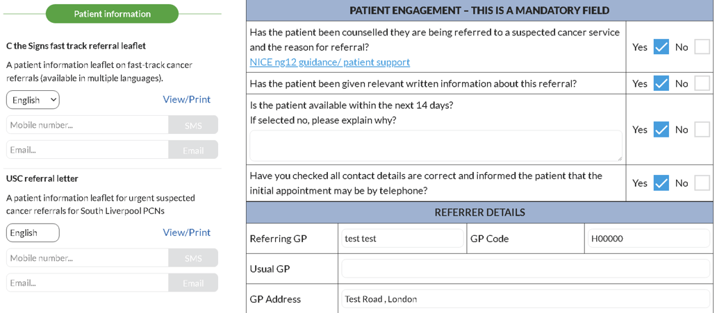 C the Signs Clinical Guide (SystmOne)