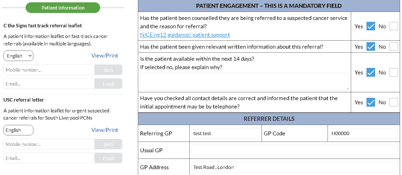 C the Signs Clinical Guide (SystmOne)
