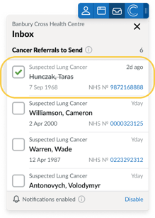 C the Signs Clinical Guide (SystmOne)